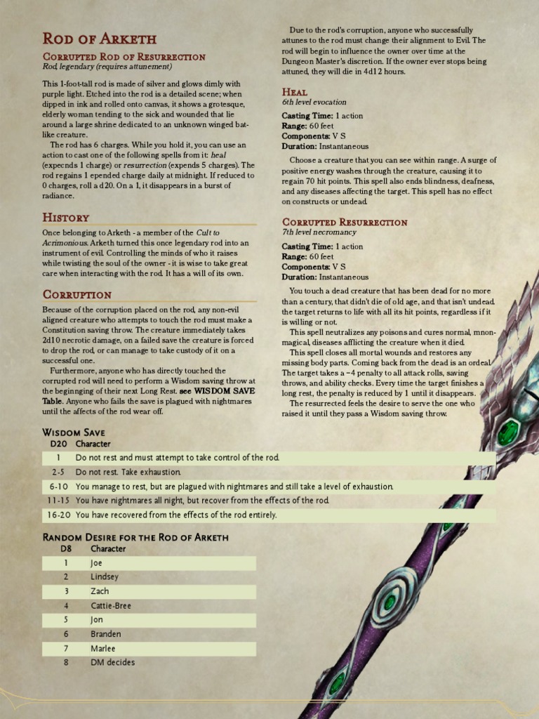 Corrupted Rod of Resurrection Guide | PDF | Role Playing Games