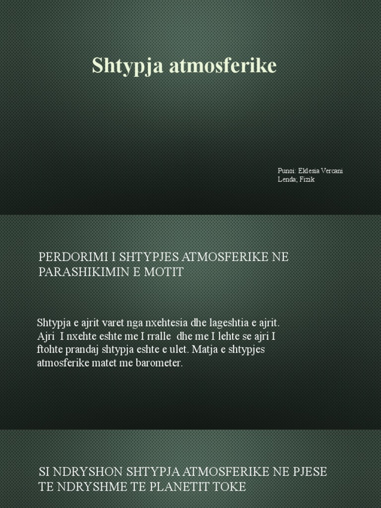 Shtypja Atmosferike | PDF