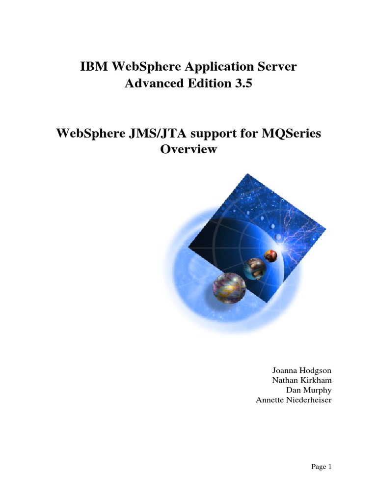 Ibm Websphere Application Server Advanced Edition, v3.5 - Websphere Jms ...