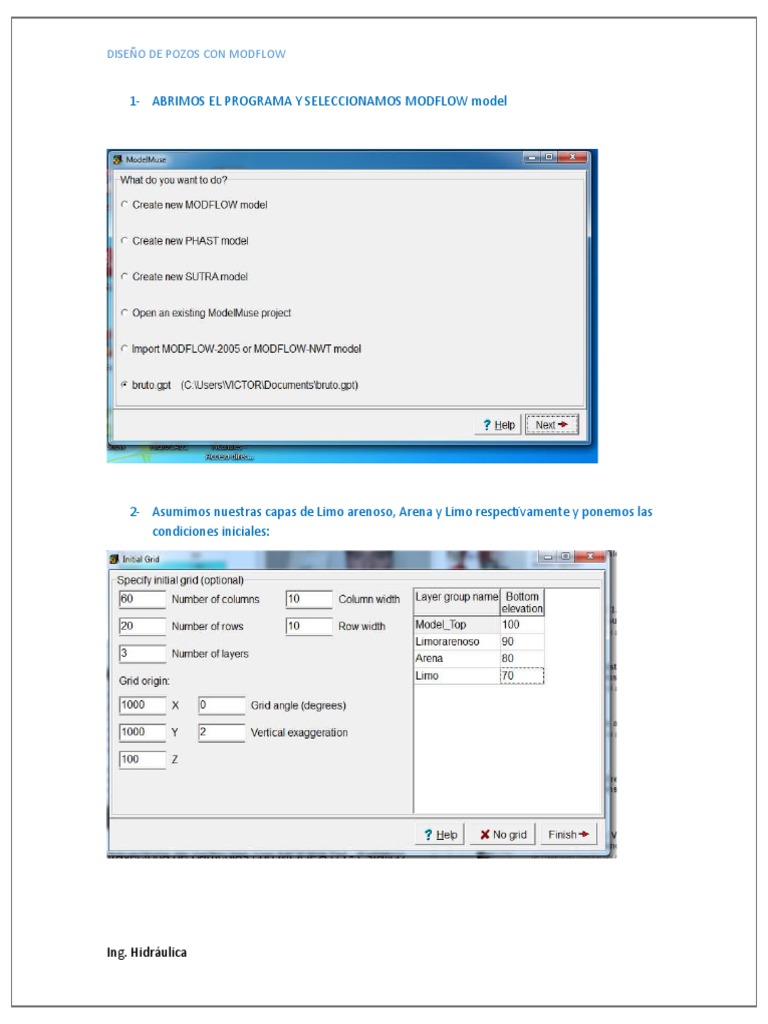 Informe Modflow | PDF