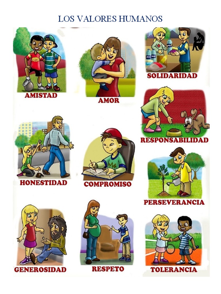 Los Valores Humanos y Lista de Mosaico | PDF