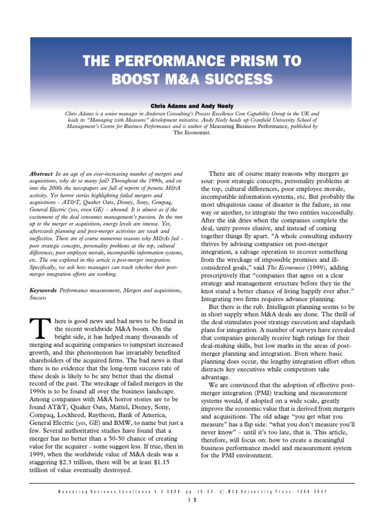 Aula 11 - 2010 - Chris Adams Andy Neely - The Performance Prism 2000 ...