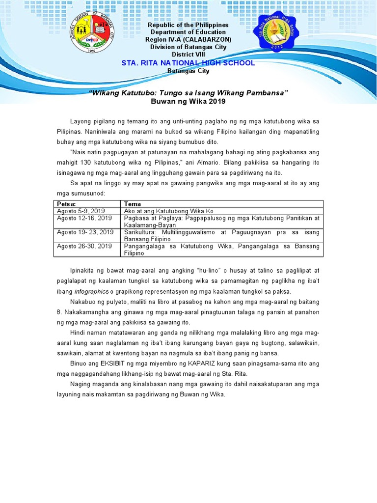 Naratibong Ulat | PDF