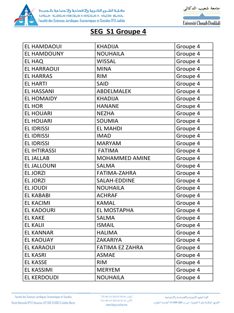 SEG S1 Groupe 4 | PDF