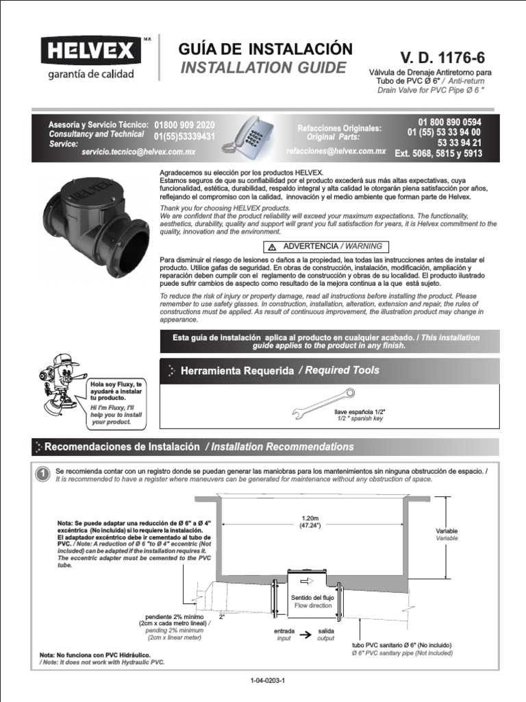 Manual de Instalacion Valvula Check | PDF | Materiales de construcción ...