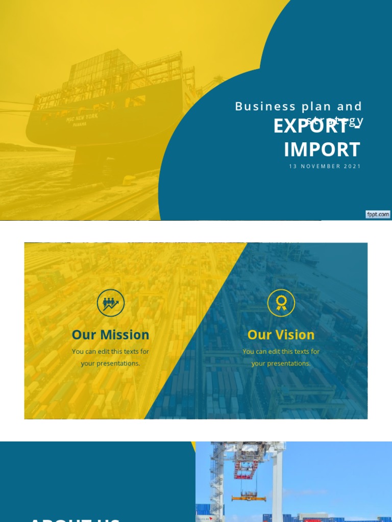 Import Export Business Plan Overview | PDF | Communication | Human ...