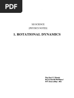 Important Questions Rotational Dynamics Class12 HSC | PDF