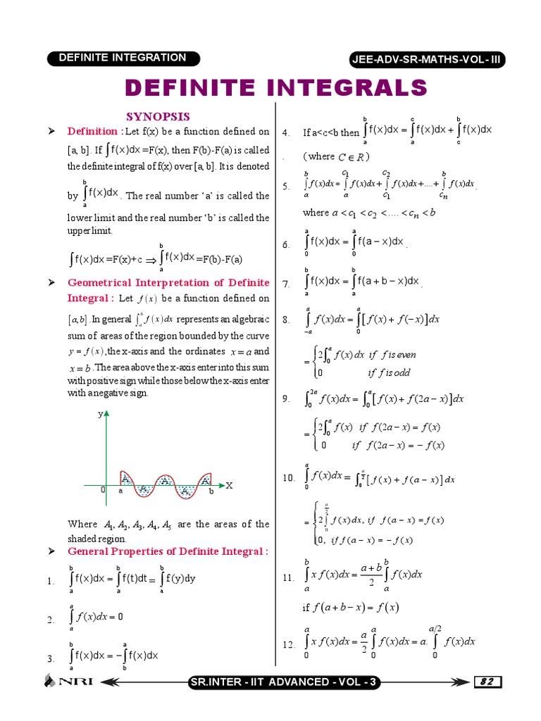 2a.definite Integration (82-101) Final | PDF | Function (Mathematics) | Integral
