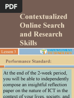 (PPT) Lesson 3 - Contextualized Online Search and Research Skills | PDF ...