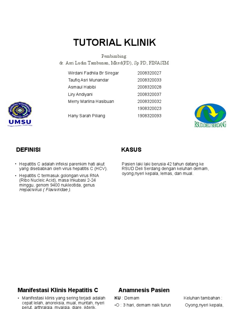 Tutorial Klinik Hepatitis C | PDF