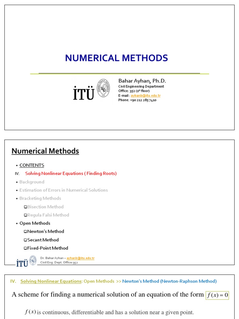 05.numerical Methods Chapter4 2 OpenMethod | PDF | Numerical Analysis ...