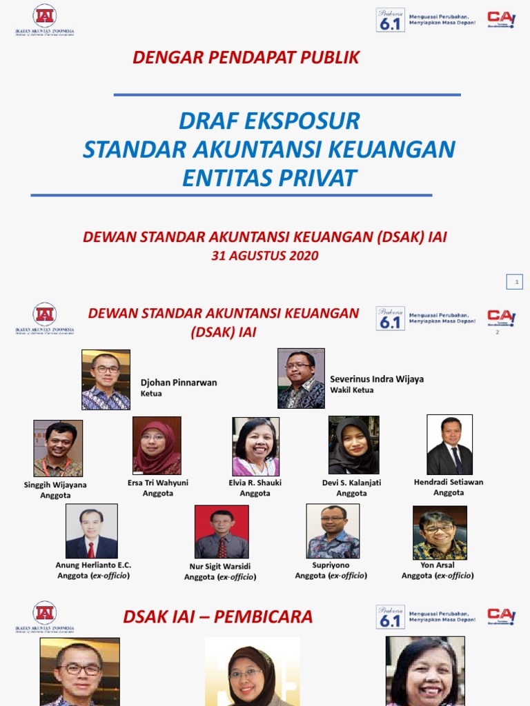 Materi PPT - PH 310820 - (Draf) Sak Entitas Privat - Web | PDF