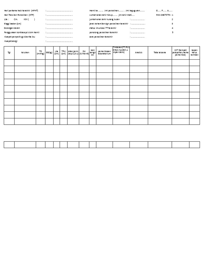 Format Anc Buku Kia Lama | PDF