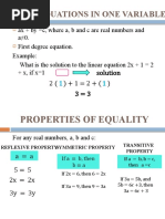 Math Handout (Basic Algebra Rules) PDF | PDF | Multiplication | Numbers