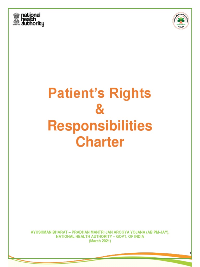 Patient's Rights & Responsibilities Charter | PDF | Patient | Medical ...
