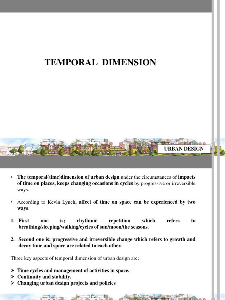 Temporal DImension | PDF | Time | Urban Design