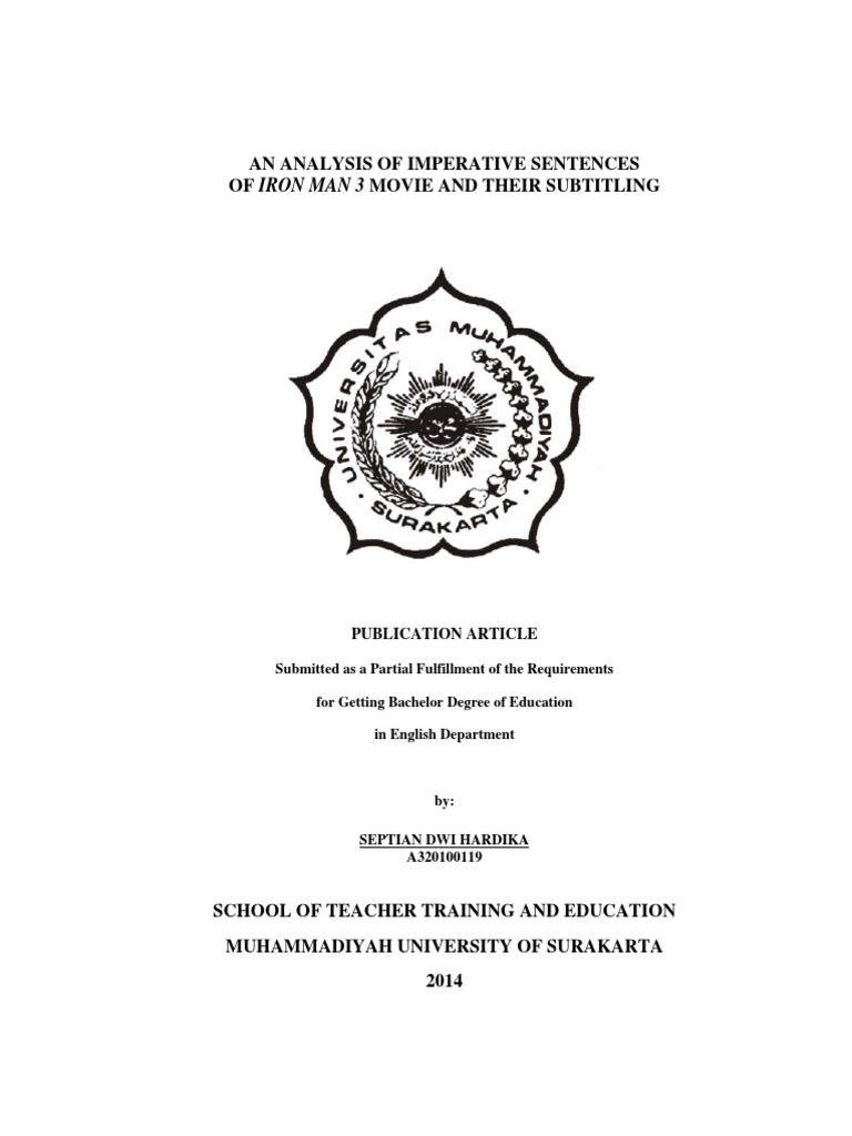 An Analysis of Imperative Sentences | PDF