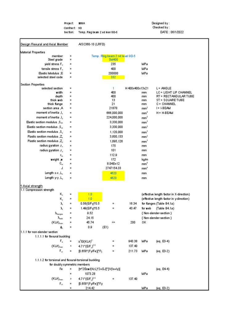 9D-5 (Temporary Strut) 4 | PDF | Young's Modulus | Mechanical Engineering
