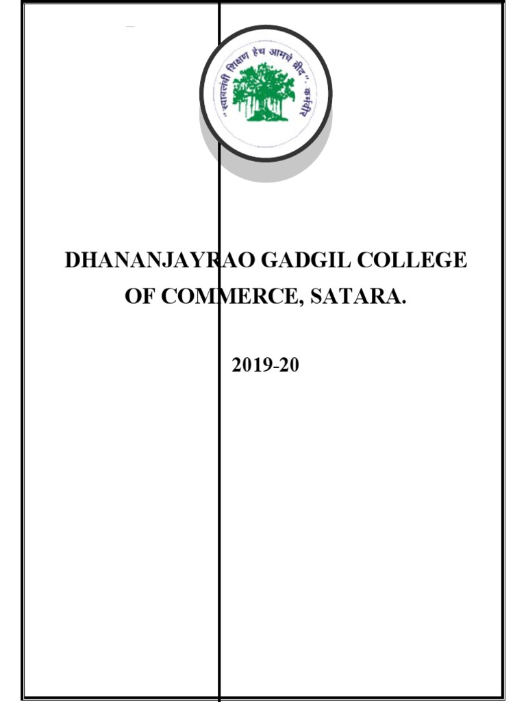 Dhananjayrao Gadgil College of Commerce, Satara | PDF | Climate Change ...