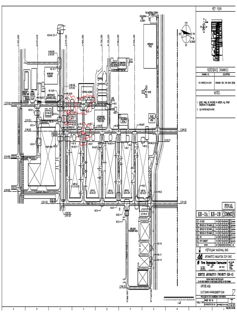 Duct Bank Layout Drawing Mark Up | PDF