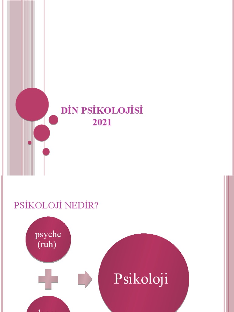 Din Psikolojisi SLAYTLAR 2021 Vize | PDF
