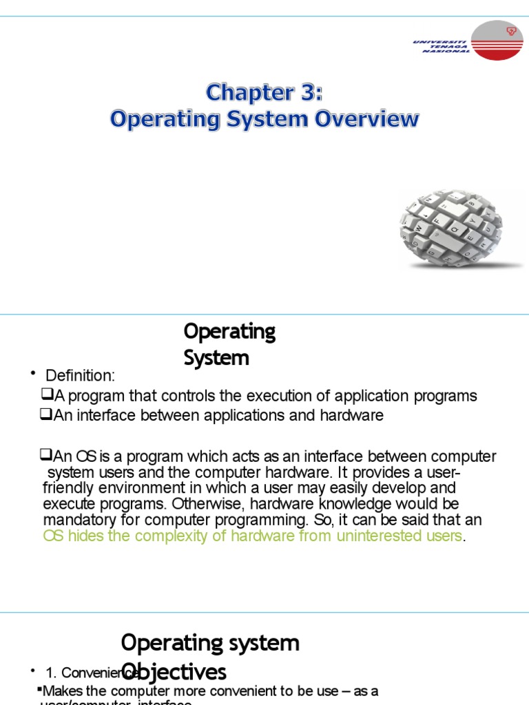 Chapter 3 Operating System Overview | PDF | Process (Computing) | Operating System