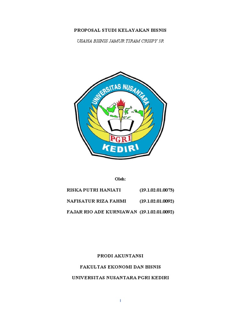 FIX REVISI PROPOSAL 2 JAMUR CRISPY 3R (Riska, Risa, Rio) - 1 | PDF