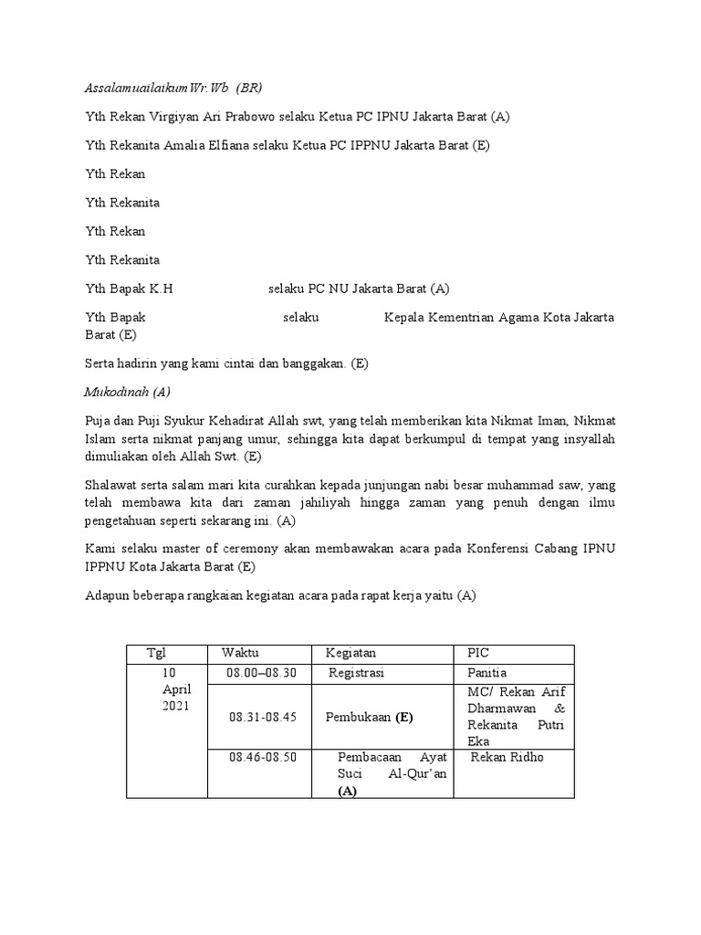 Master of Ceremony2 | PDF