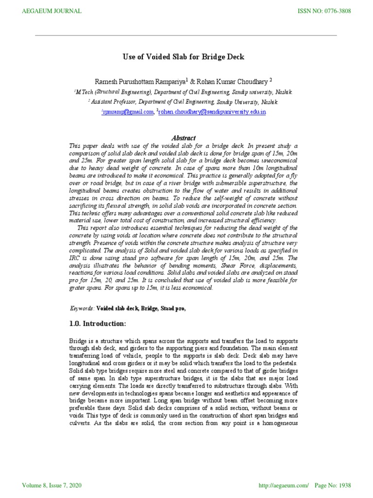 Paper On Design Voded Slab | Download Free PDF | Building Materials | Architectural Elements