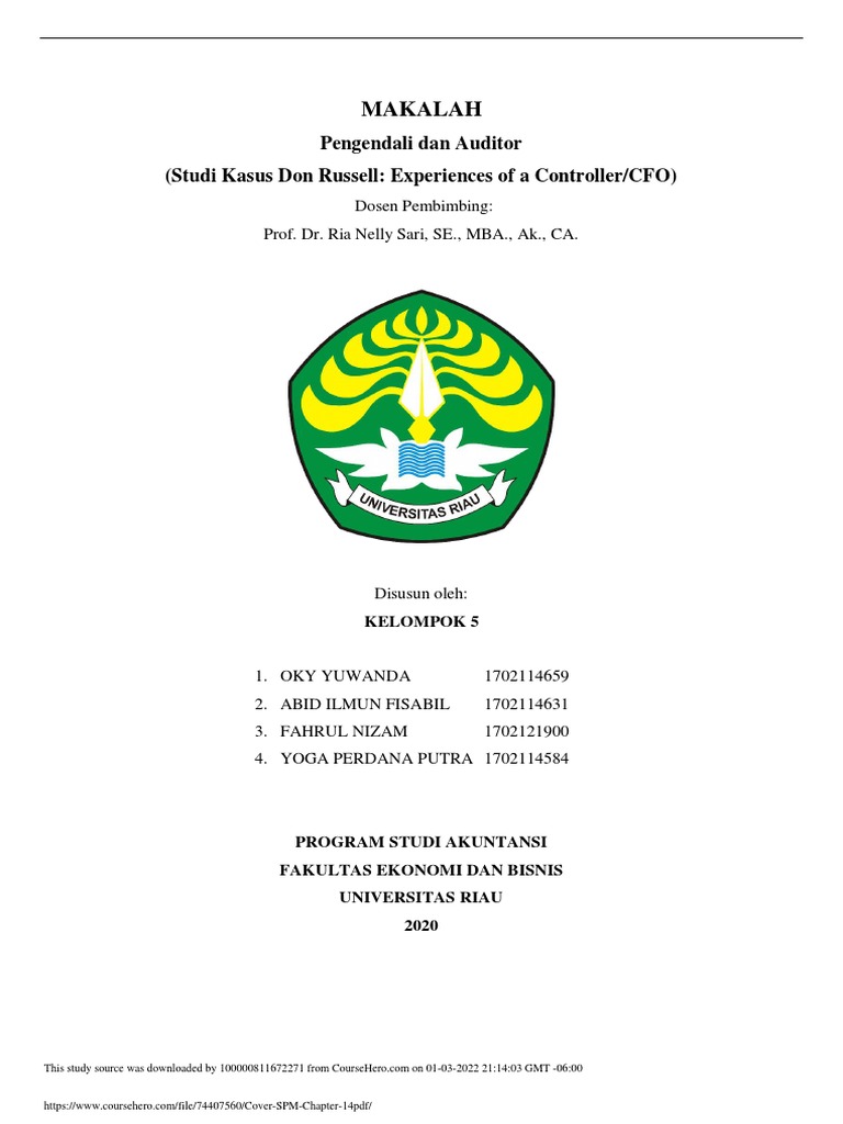 Cover SPM Chapter 14 PDF | PDF | Bisnis