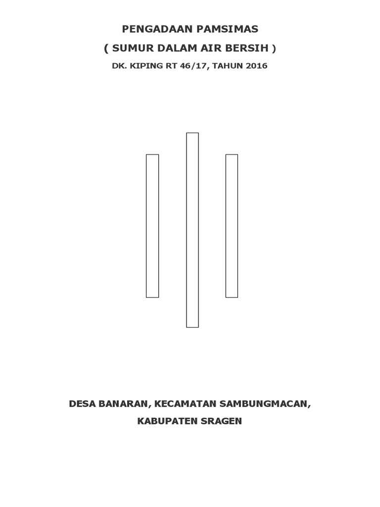 Proposal Pamsimas | PDF