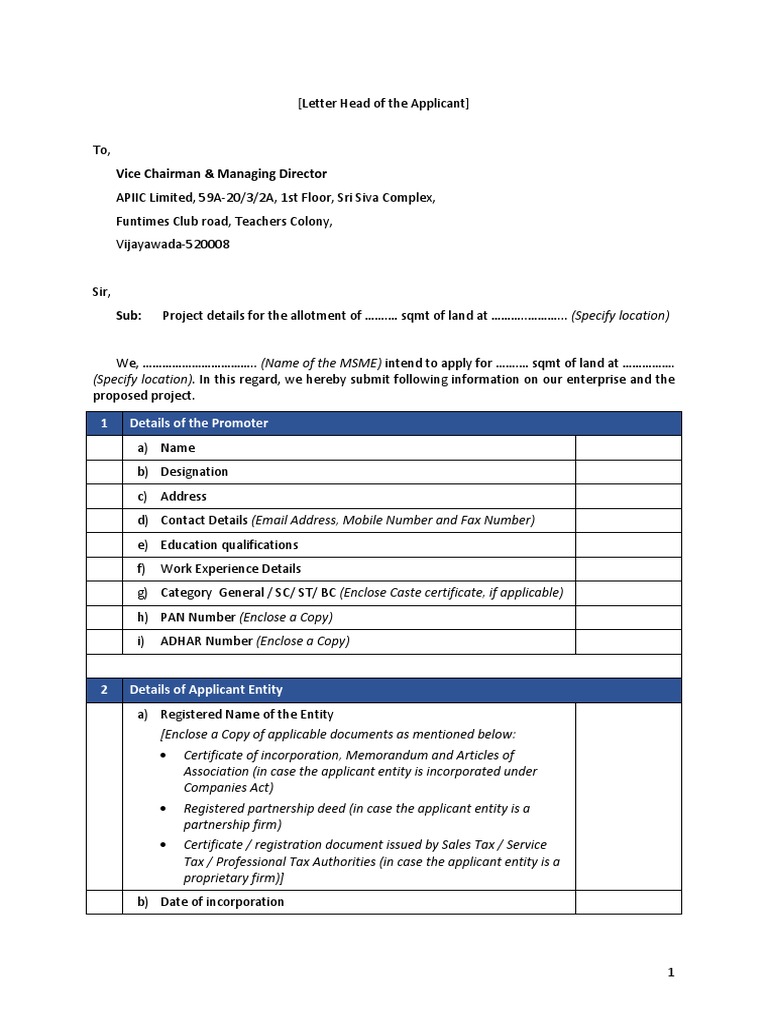 MSME Componenet For Detailed Project Report | PDF | Value Added Tax ...