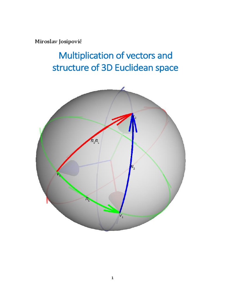Josipovic - Multiplication of Vectors and Structure of 3D Euclidean Space | PDF | Euclidean ...