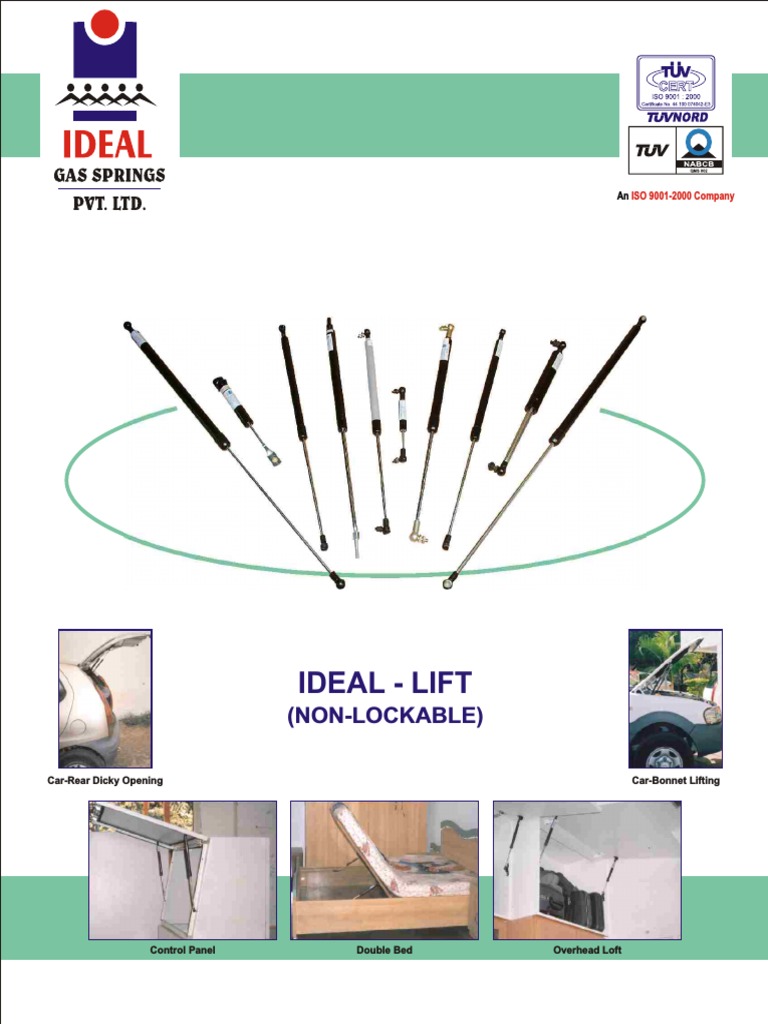 Ideal Gas Springs Product Overview | PDF | Gases | Elevator
