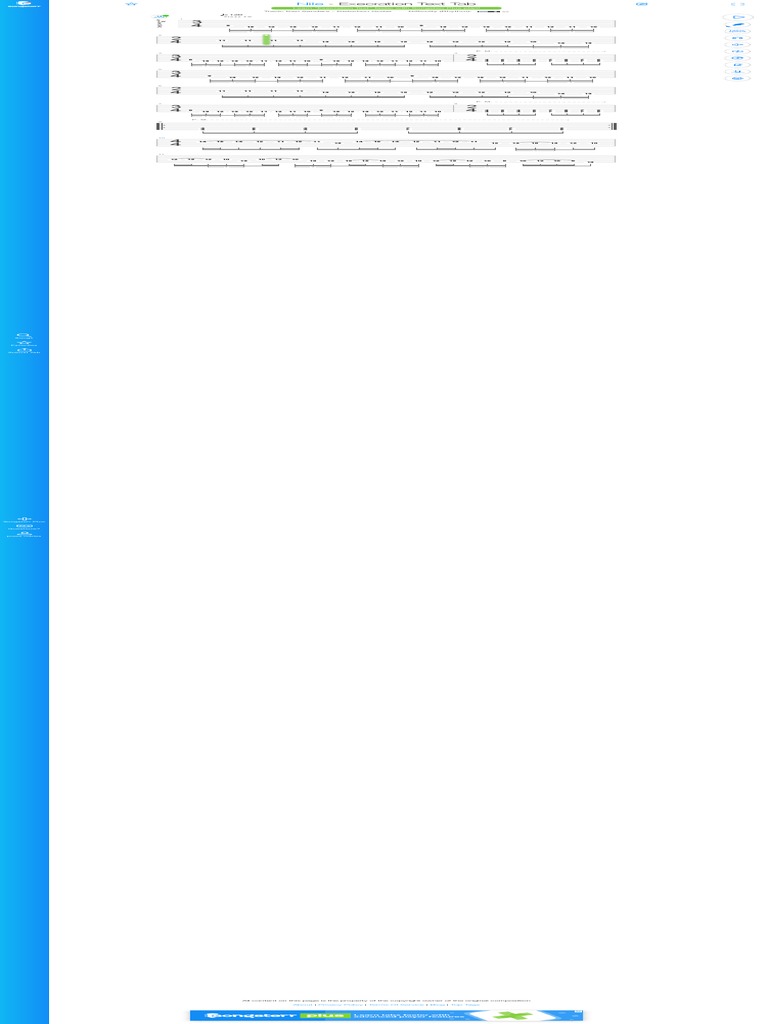 Execration Text Tab by Nile - Songsterr Tabs With Rhythm | PDF ...