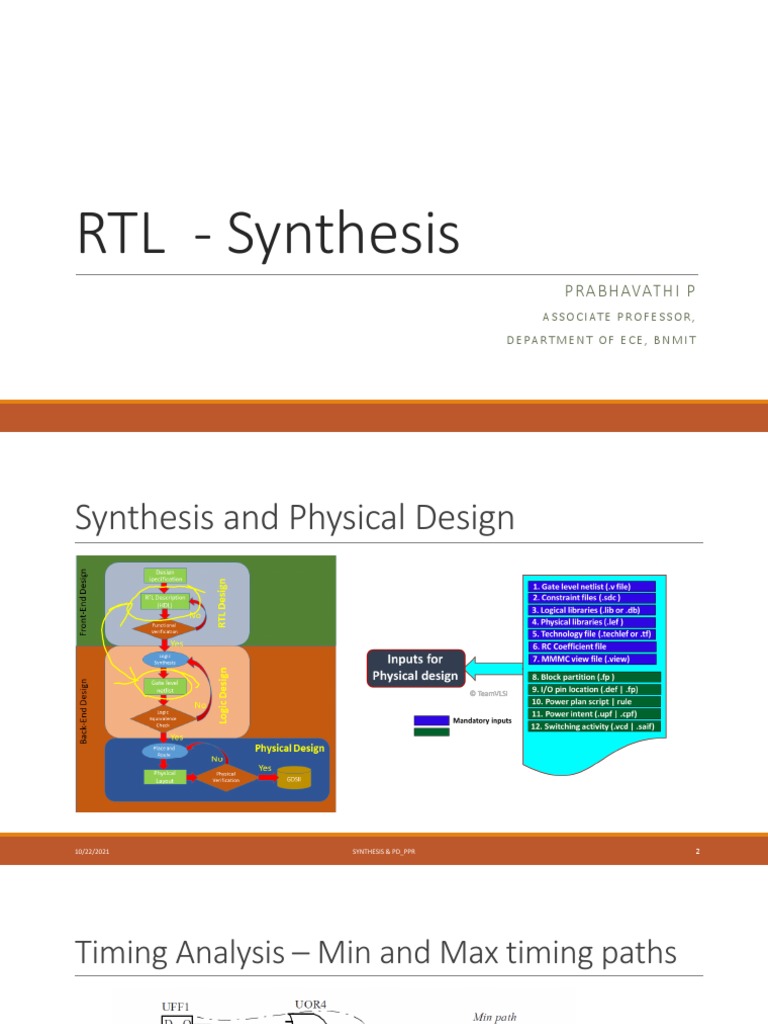 RTL Synthesis - Generic Guide | PDF | Computer Programming | Electronic Design