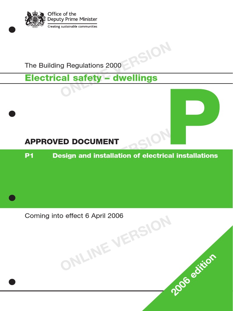 Part P Building Regulations | PDF | Electrical Wiring | Safety
