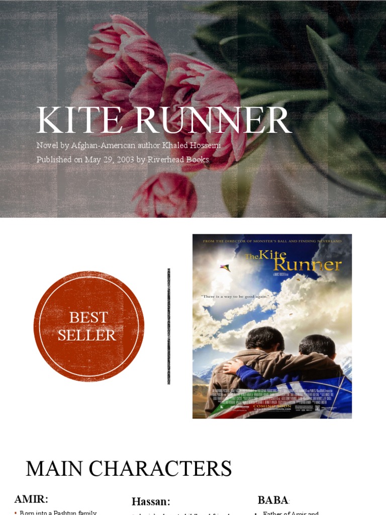 Kite Runner: Novel by Afghan-American Author Khaled Hosseini. Published ...