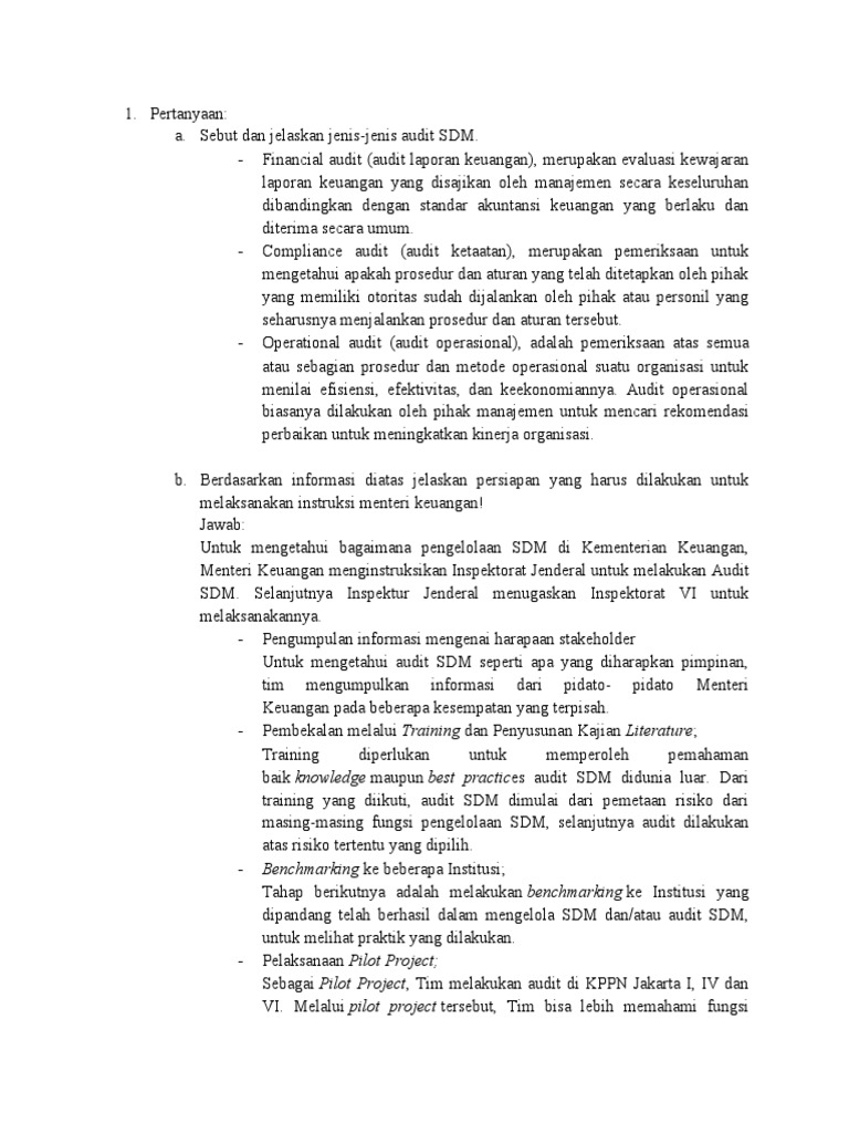 UAS THE Audit SDM | PDF