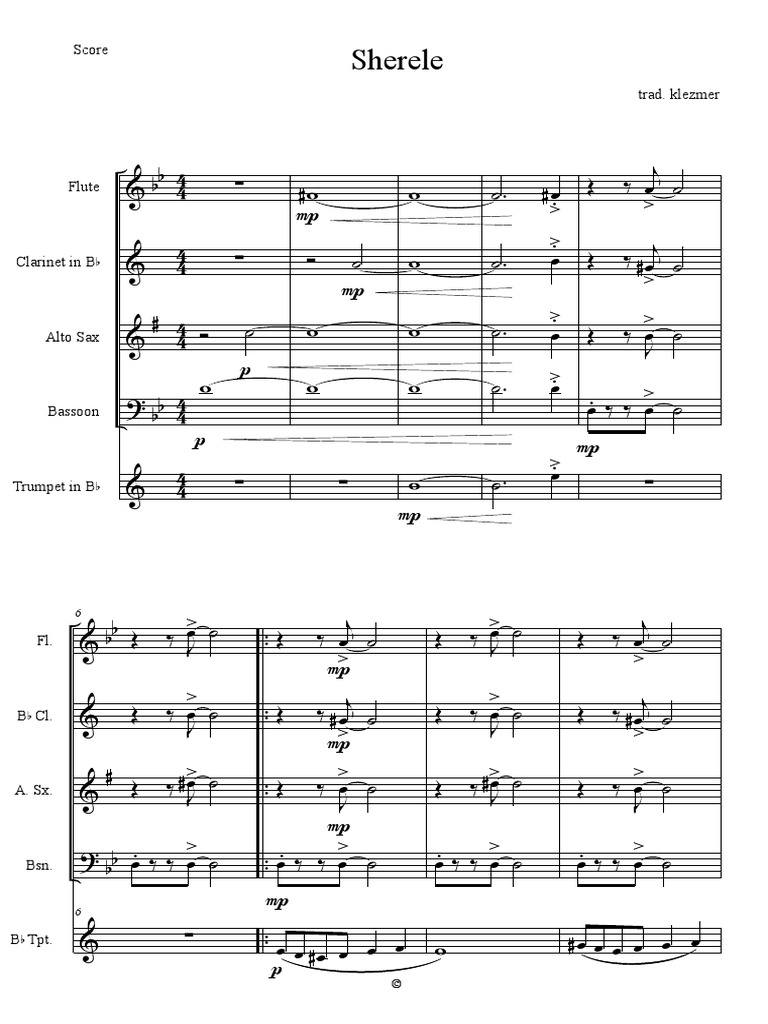 Sherele: Score | PDF | Classical Music | Musical Instruments