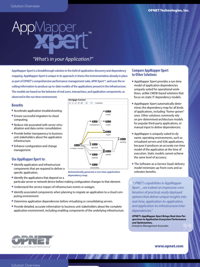 Application Mapping With AppMapper Xpert | PDF | Databases | Software ...