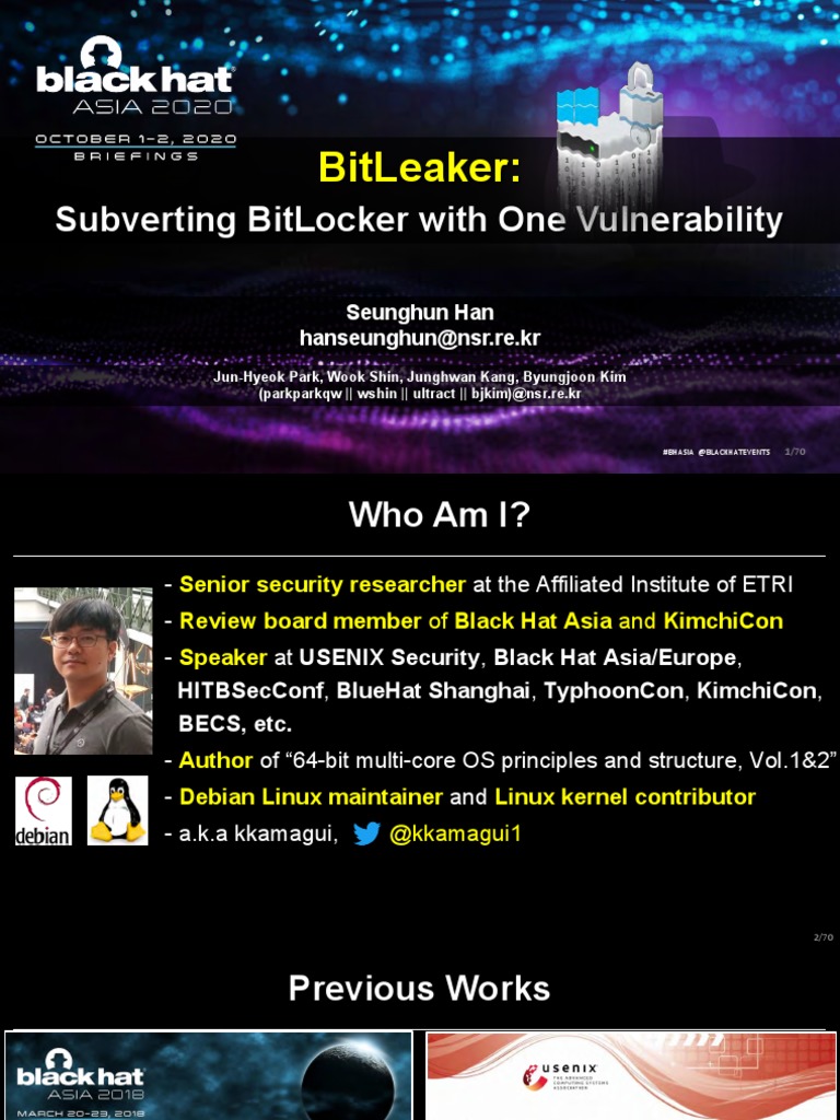 Subverting BitLocker via TPM Vulnerability | PDF | Office Equipment ...