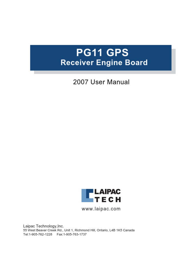 Pg11 User Manual 2007 | PDF