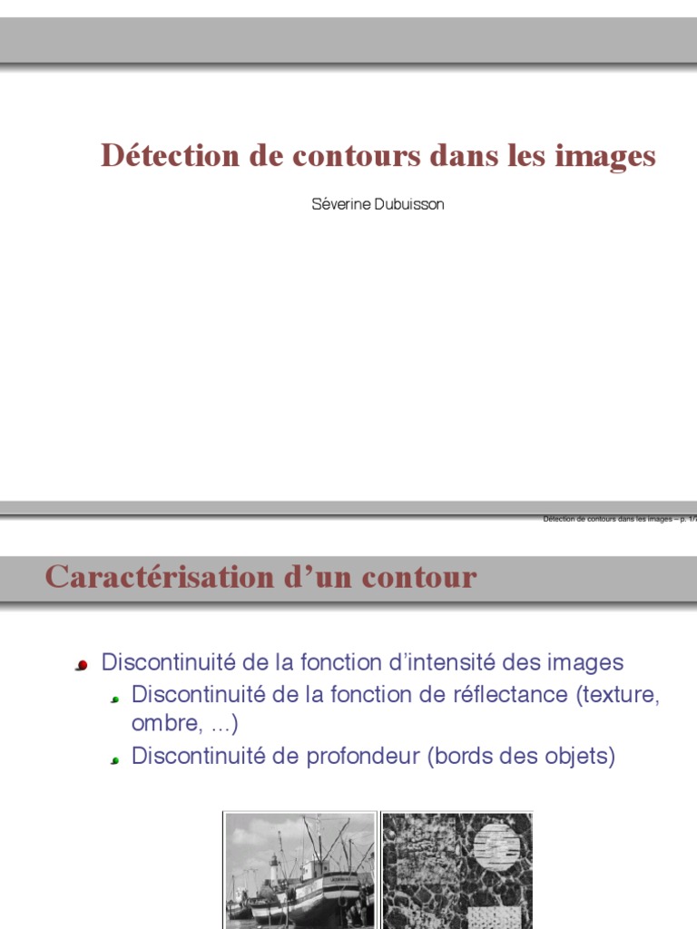 Detection Contours | PDF | Informatique | Vision