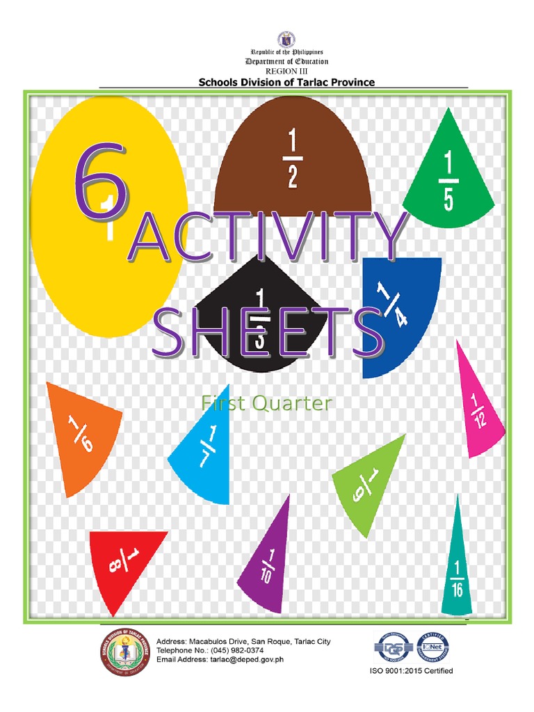 Class 6 Math Activities on Fractions | PDF | Mathematics | Elementary ...