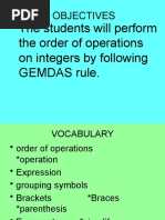 GEMDAS Rule | PDF