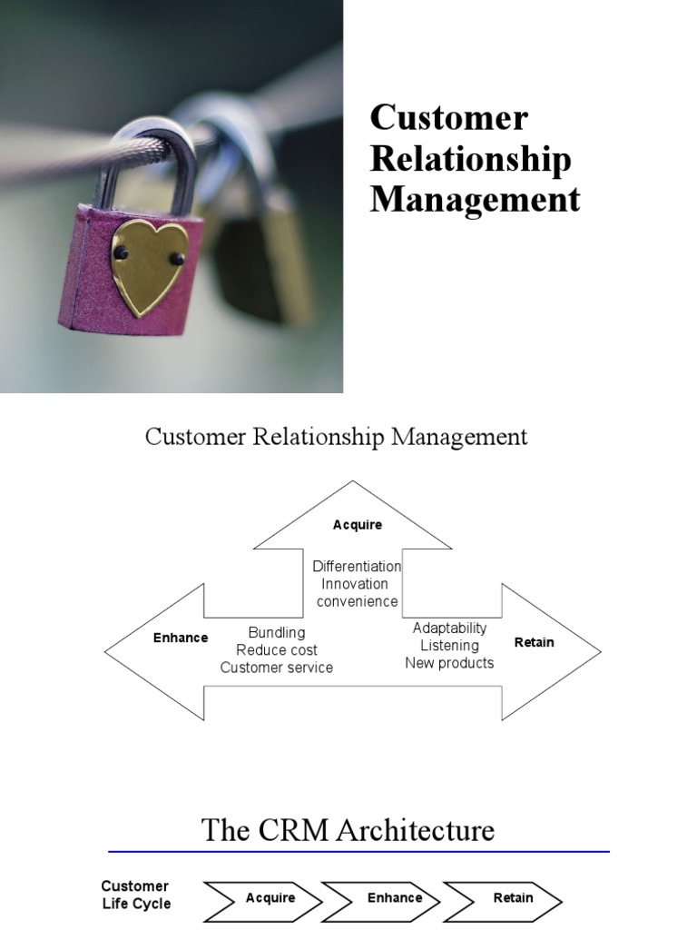 Customer Relationship Management | PDF | Customer Relationship ...