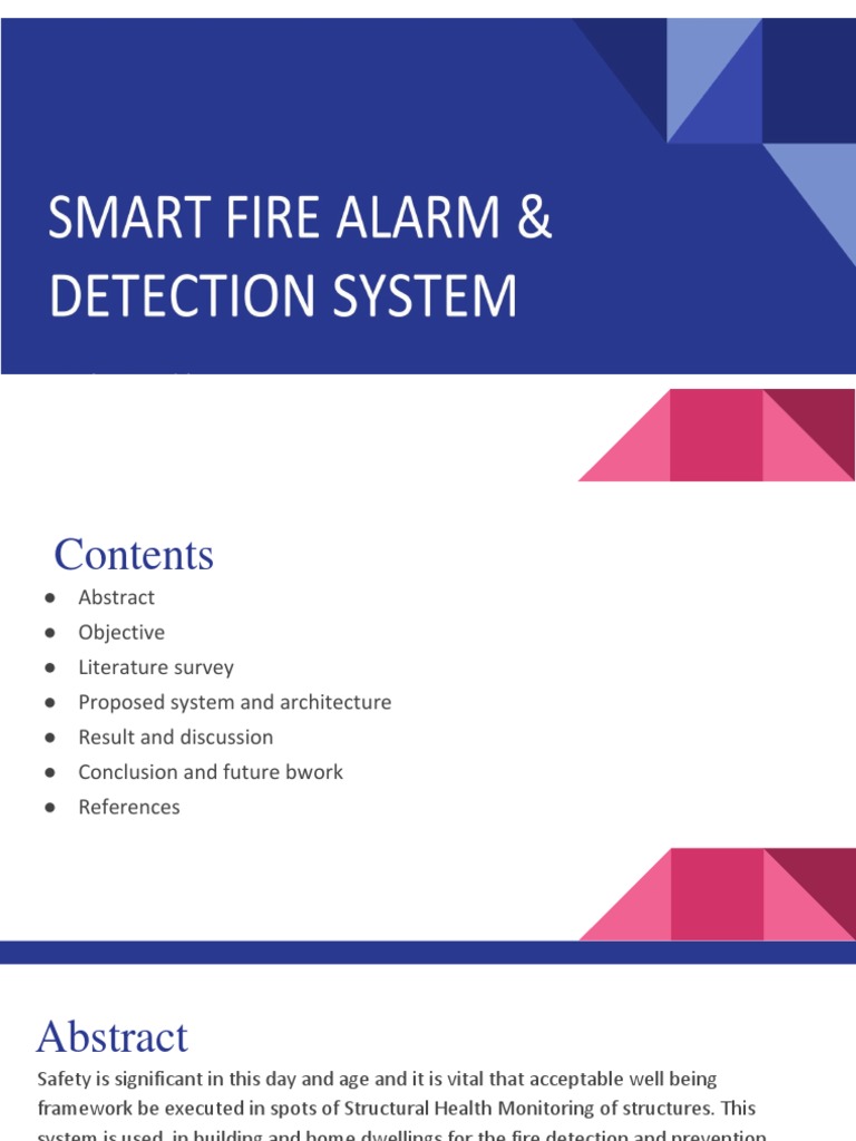 Smart Fire Detection Systemf | PDF | Fire Sprinkler System | Fires