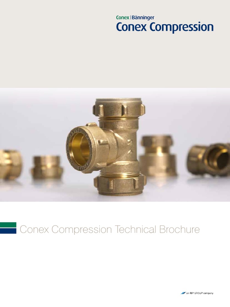 Conex Compression Technical Brochure | PDF | Pipe (Fluid Conveyance ...