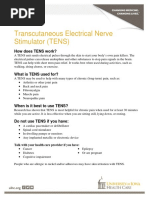 TENS Unit Manual | PDF